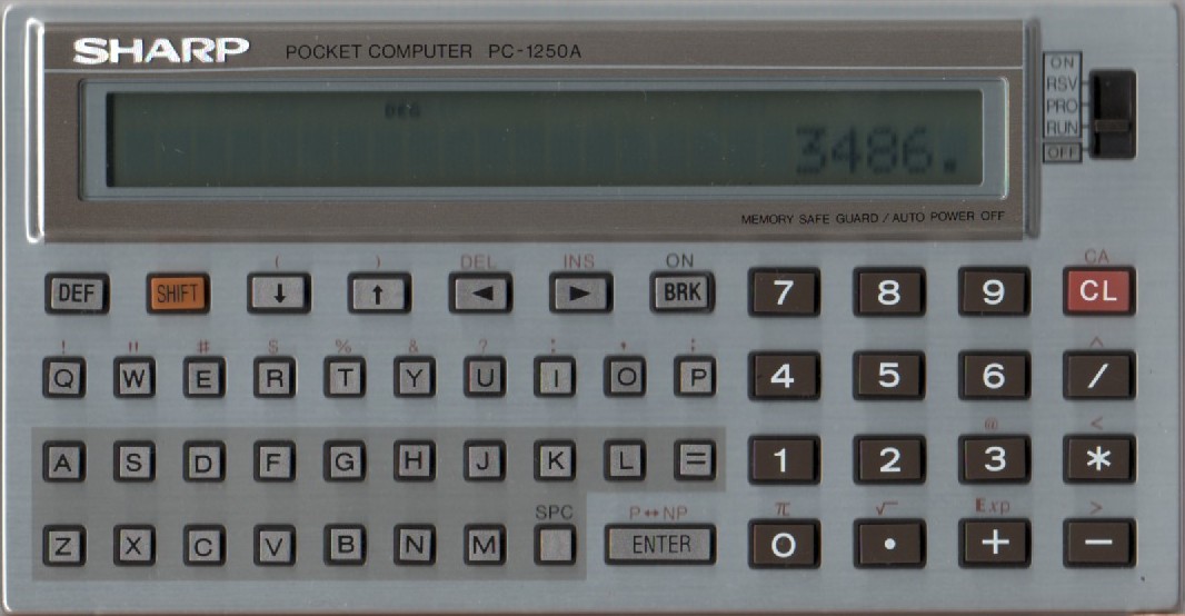 Sharp - PC-1250A - - Pir2 - Sharp PC1250A - Casio.ledudu.com - Casio ...